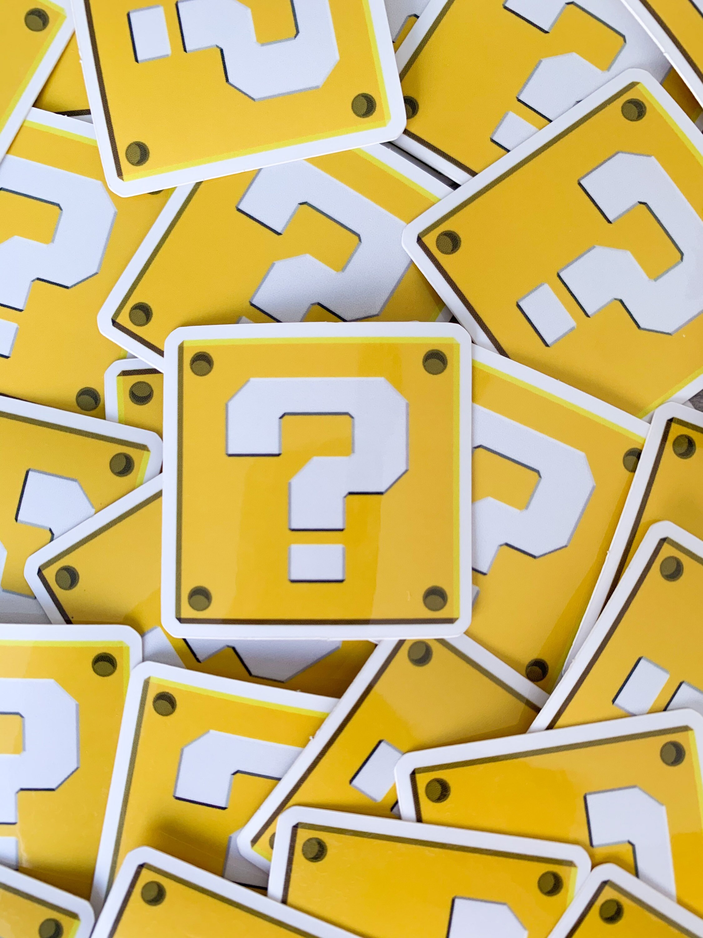 Waterproof Super Mario Block Box Vinyl Sticker Decal Car | Etsy