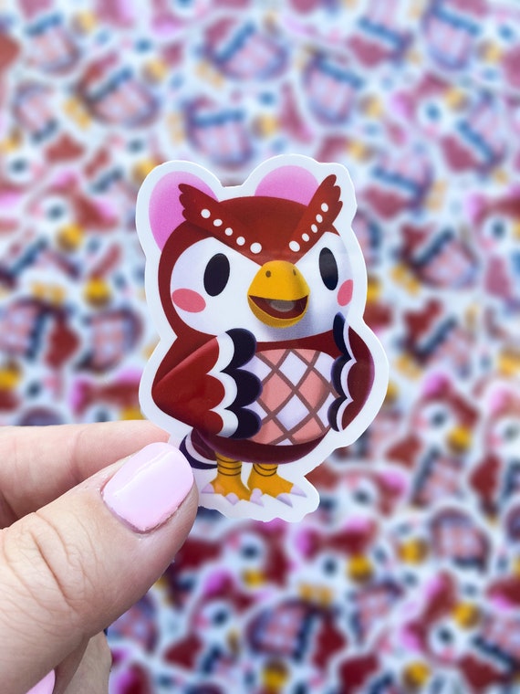 Celeste Animal Crossing Owl Vinyl Waterproof Sticker Laptop - Etsy