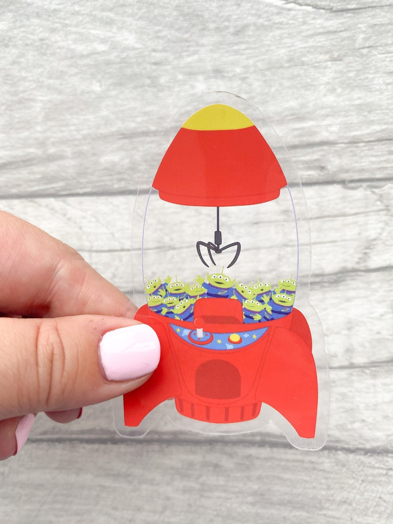Toy Story Alien Sticker the Claw Machine Transparent - Etsy