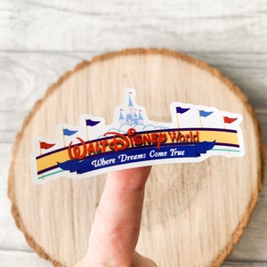 Waterproof Wdw Entrance Sticker Disneyworld Entrance Sign Sticker ...