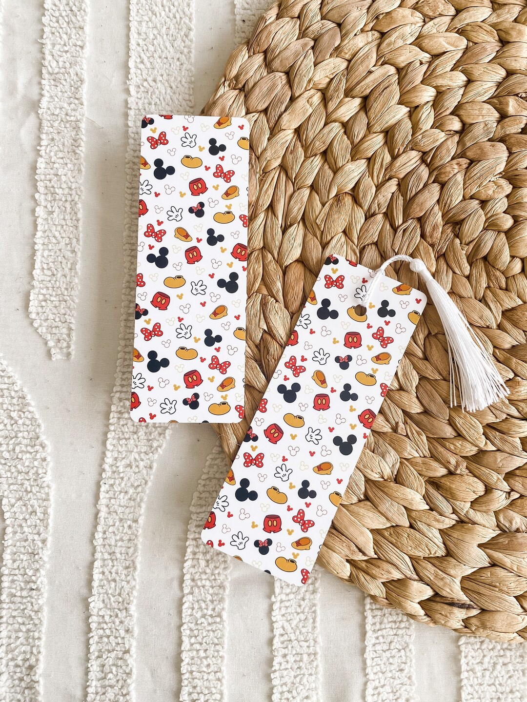 Disney Bookmark Minnie Mickey Stationery Bookmarks Book - Etsy