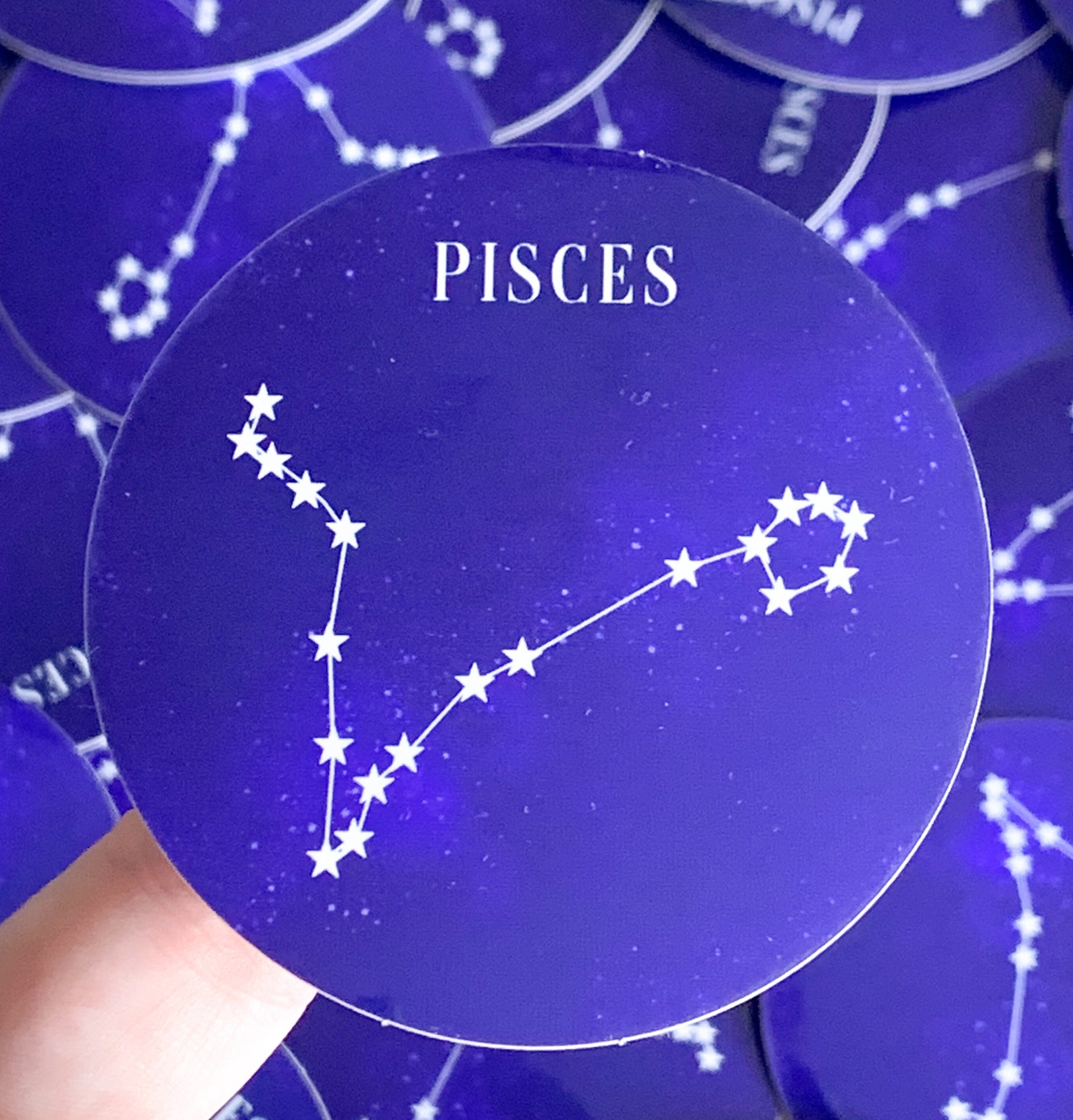Pisces Waterproof Sticker Vinyl Decal Car Bumper Bottle Laptop | Etsy