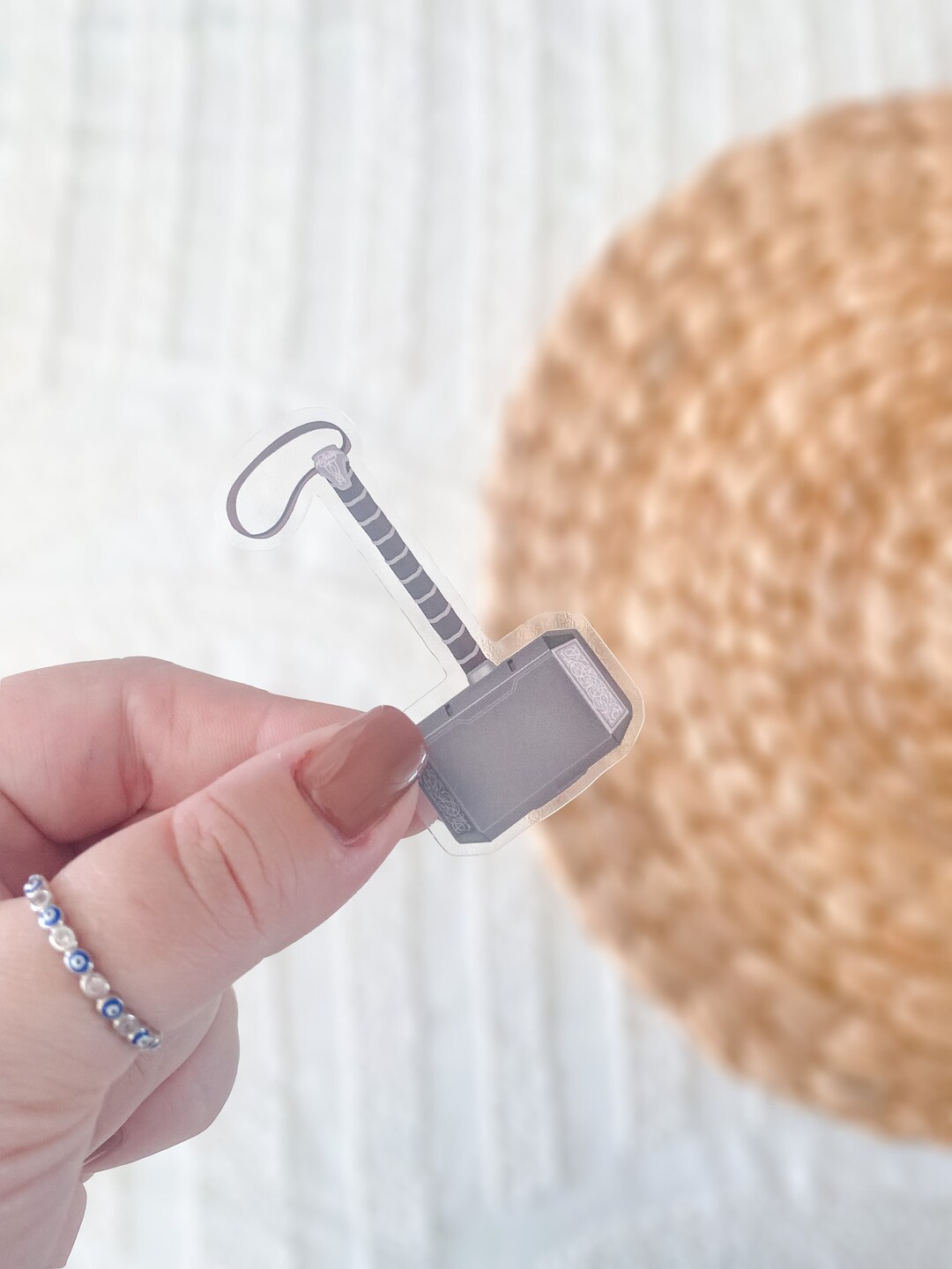 Transparent Thor Hammer Mjölnir Waterproof Sticker Laptop Sticker Car ...