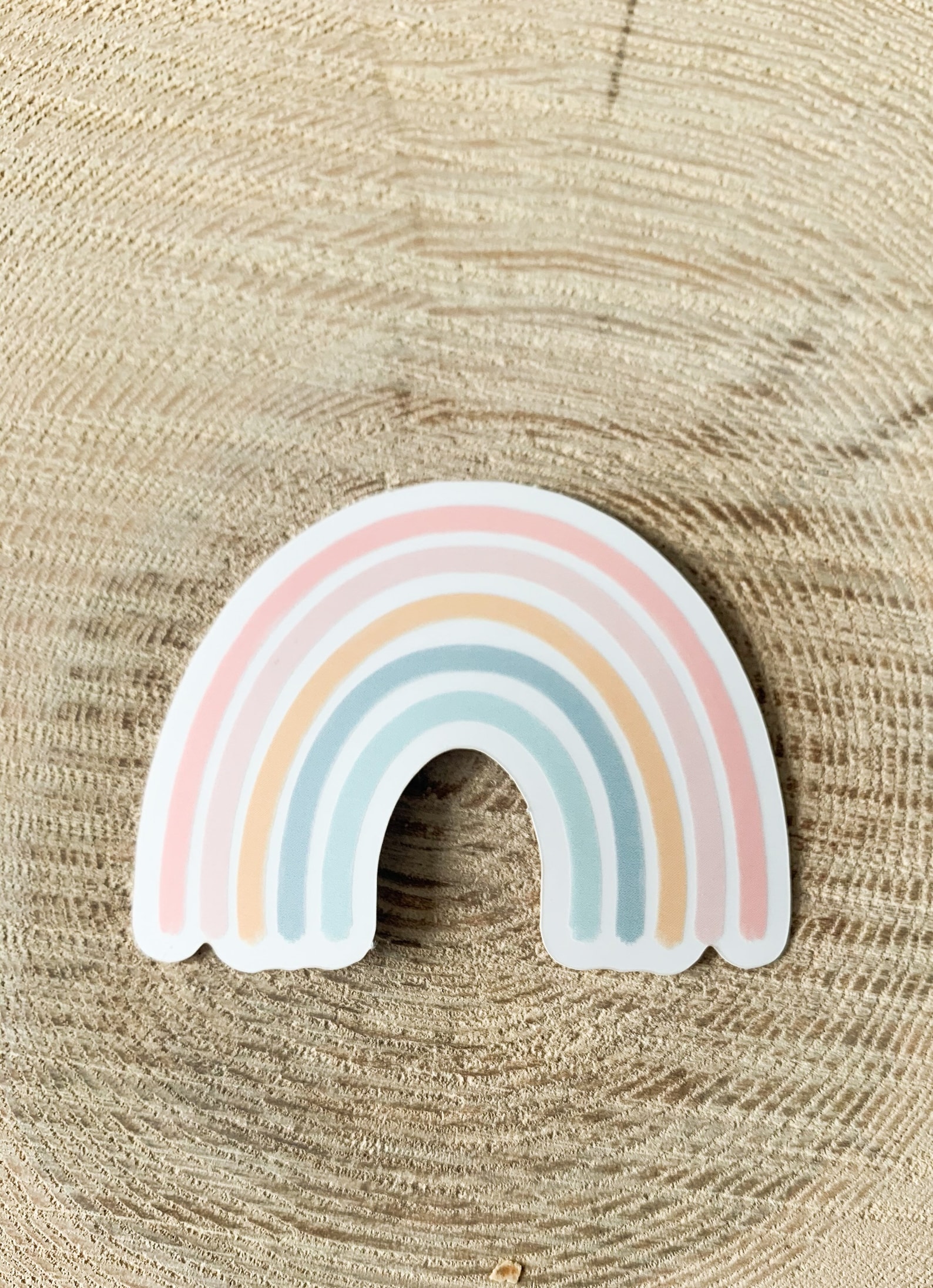 Transparent Pastel Rainbow Vinyl Waterproof Sticker Laptop Sticker Car ...