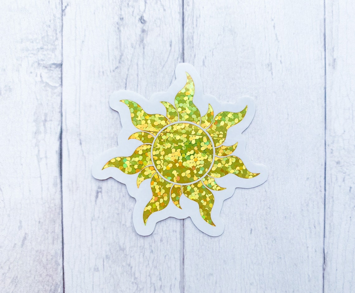 Waterproof Tangled Sun Vinyl Sticker Rapunzel Lantern Sticker | Etsy UK