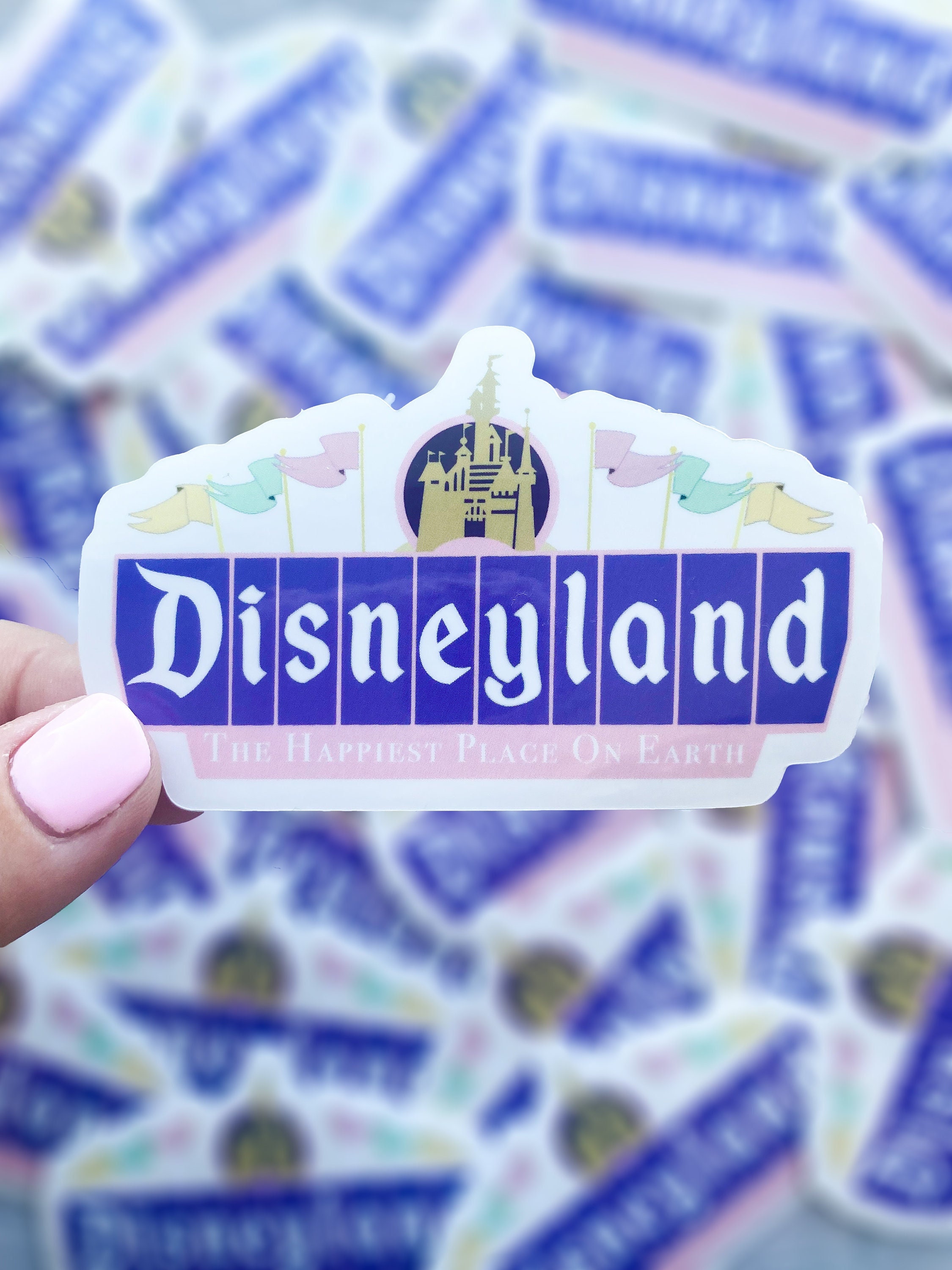 Disneyland Sign Waterproof Sticker Vinyl Decal Car Bumper Water Bottle ...