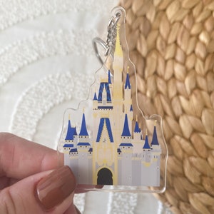 Disneyworld Magic Kingdom Castle Acrylic Double Sided Keychain 3in - Etsy