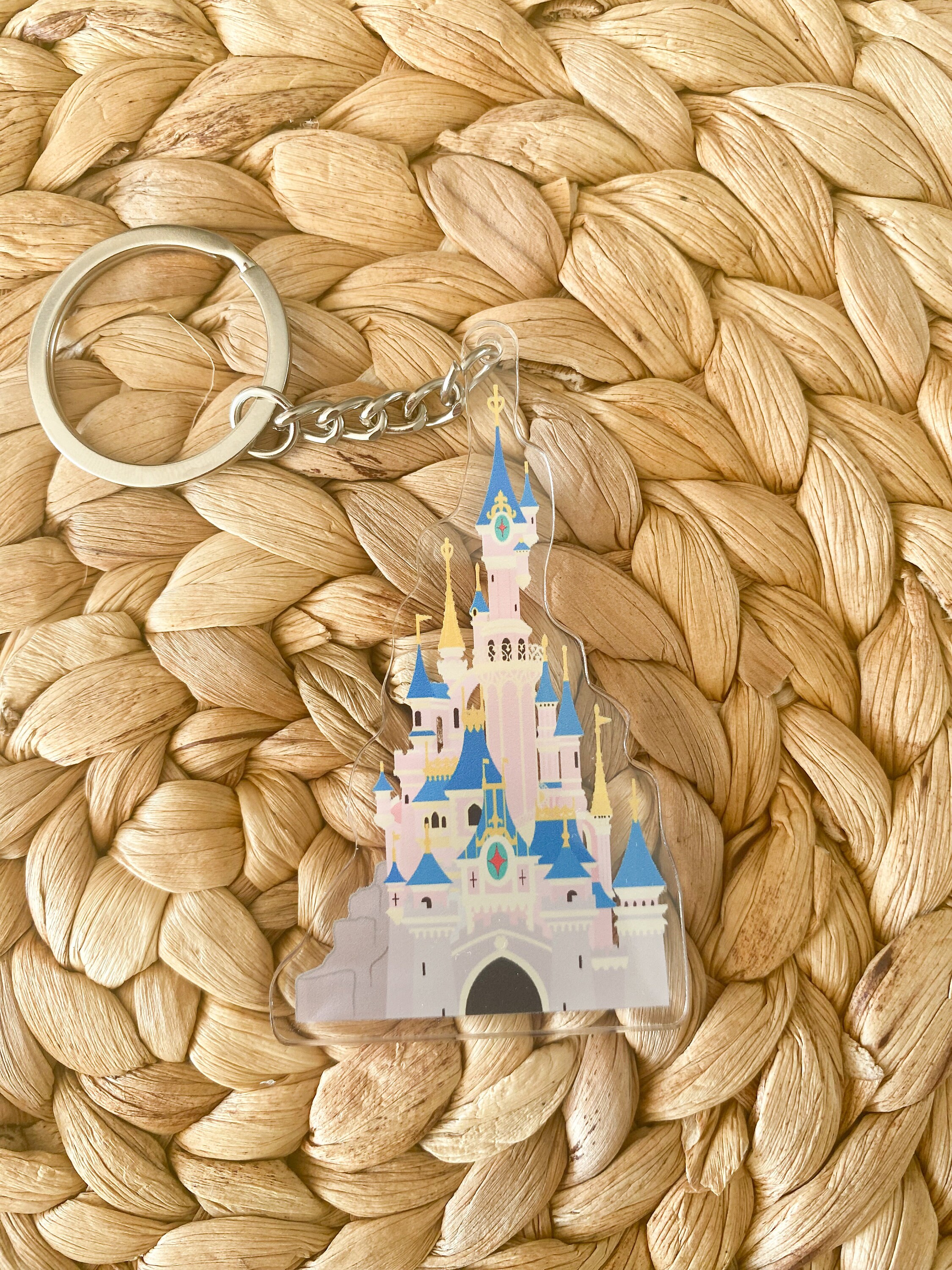 Disneyland Paris Castle Double Sided Acrylic Keychain 3in - Etsy