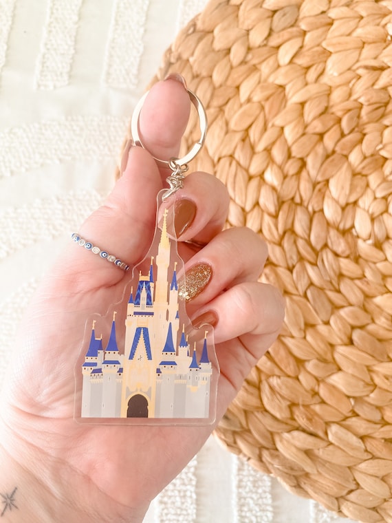 Disneyworld Magic Kingdom Castle Acrylic Double Sided Keychain - Etsy