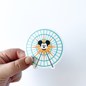 Mickey Ferris Wheel Disneyland Pixar Pal Around Vinyl Waterproof Decal ...