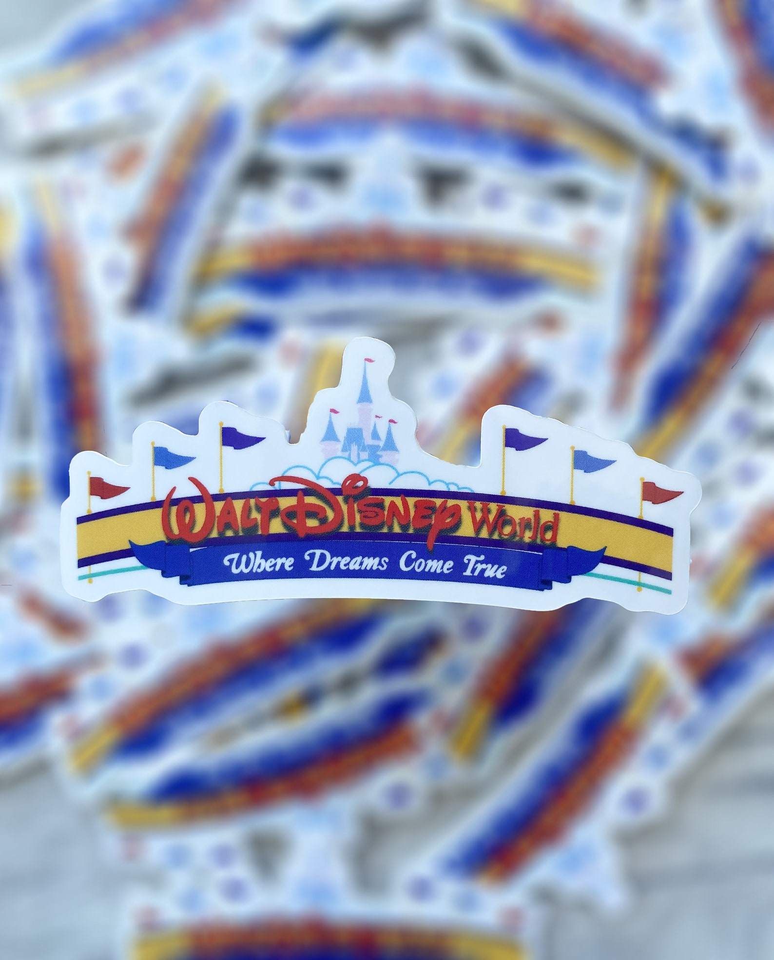 Waterproof Wdw Entrance Sticker Disneyworld Entrance Sign - Etsy