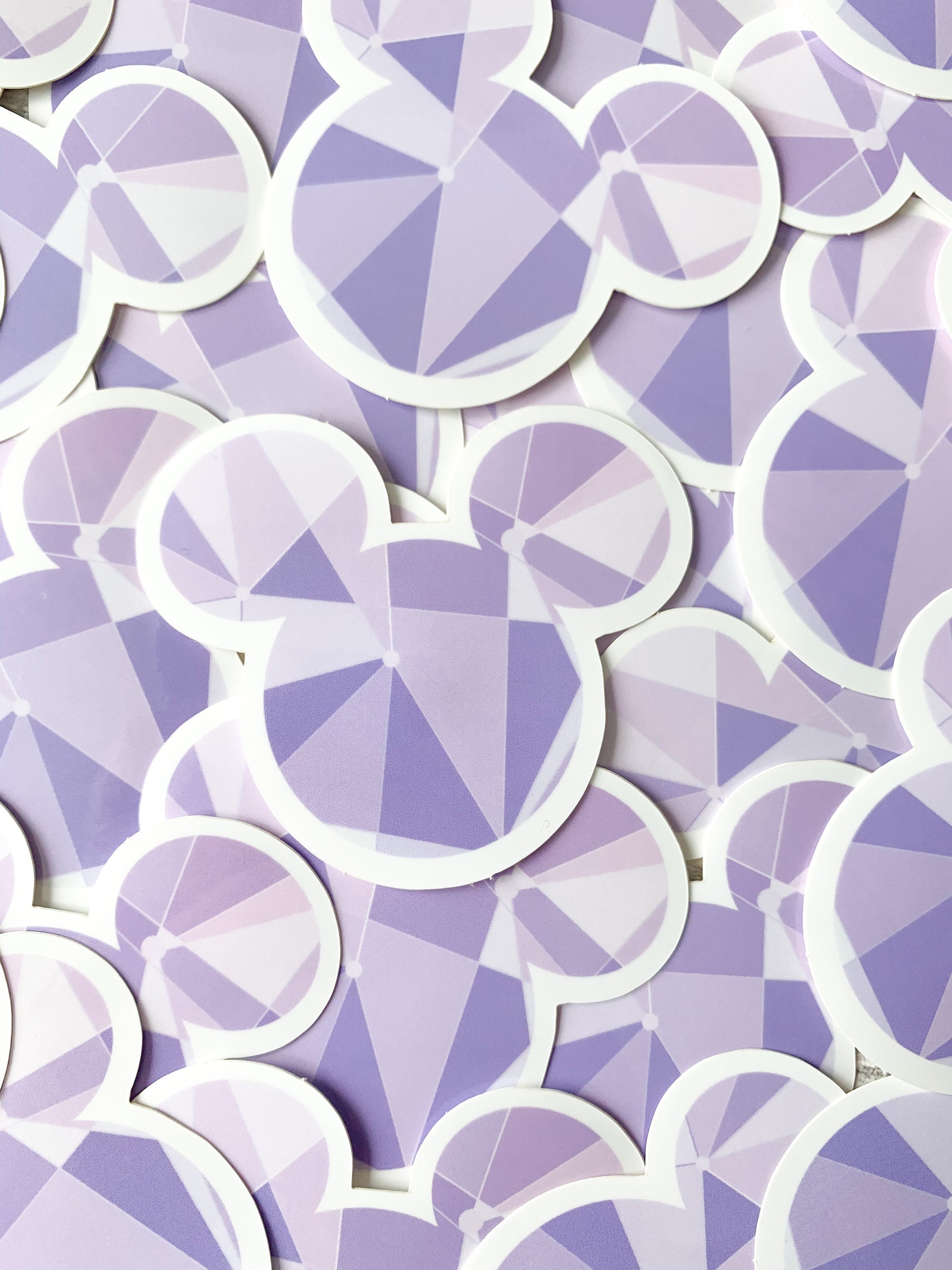 Purple Wall Disneyworld Magic Kingdom Wall Mickey Vinyl Waterproof ...