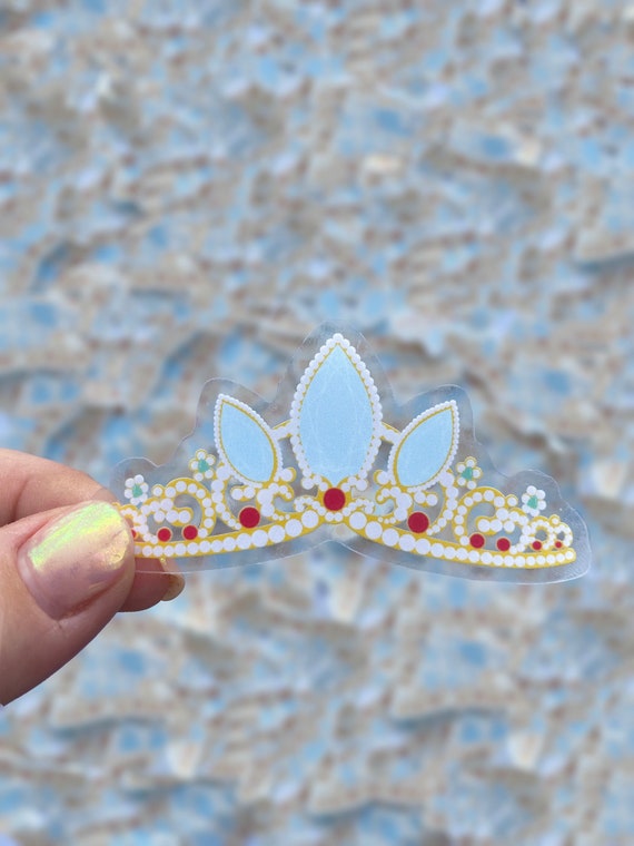 Rapunzel Tangled Crown Tiara Transparent Vinyl Waterproof - Etsy