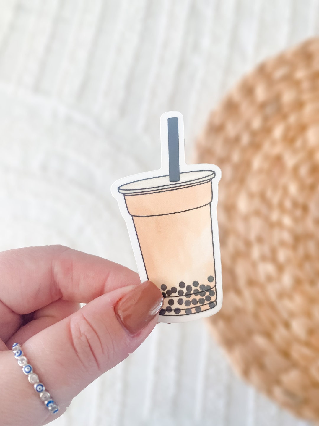 Boba Bubble Tea Vinyl Waterproof Sticker Laptop Sticker Car Decal ...
