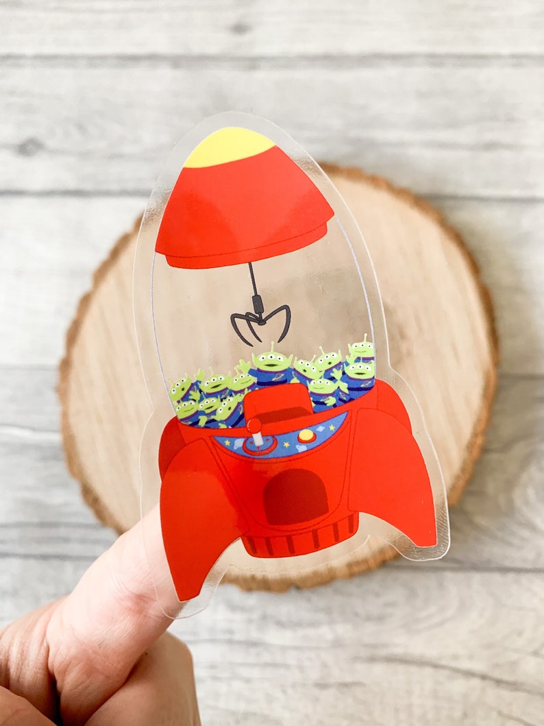 Toy Story Alien Sticker the Claw Machine Transparent - Etsy