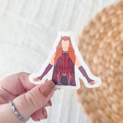 The Scarlet Witch Sticker Wandavision Sticker Wanda Maximoff - Etsy