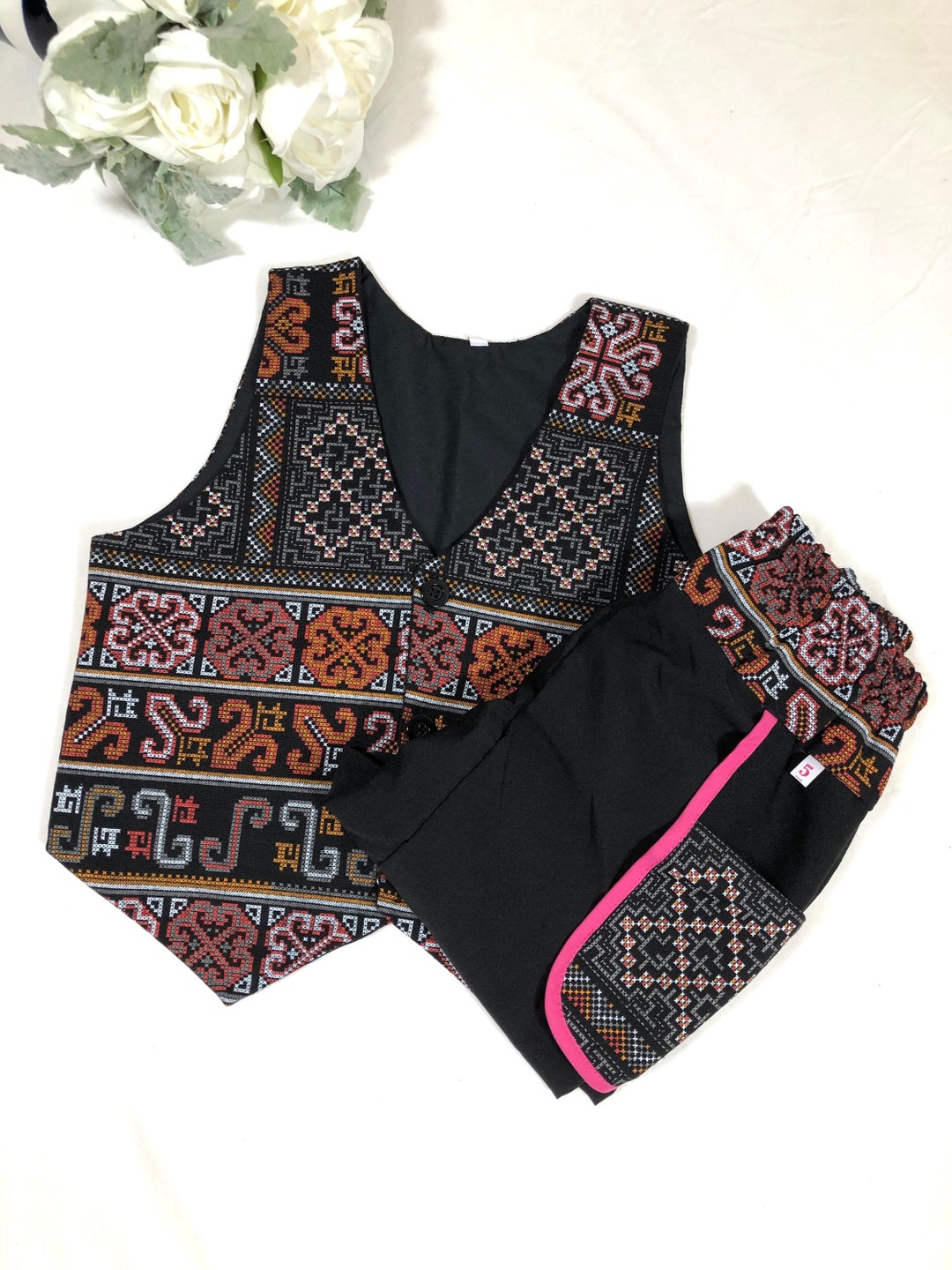 Hmong Boy Clothes Vest and Pants - Etsy