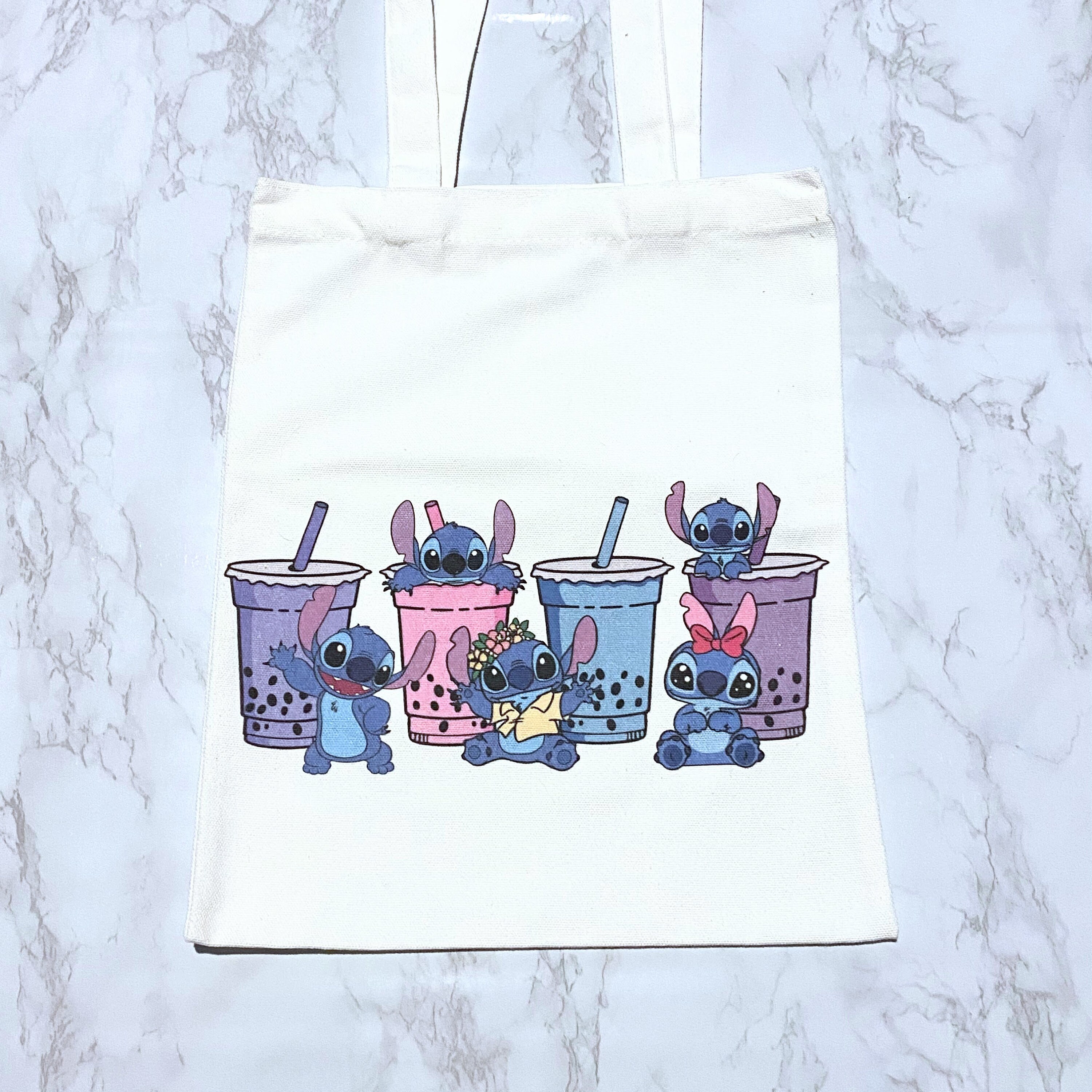 Fan Inspired Stitch From lilo and Stitch Boba Tote - Etsy