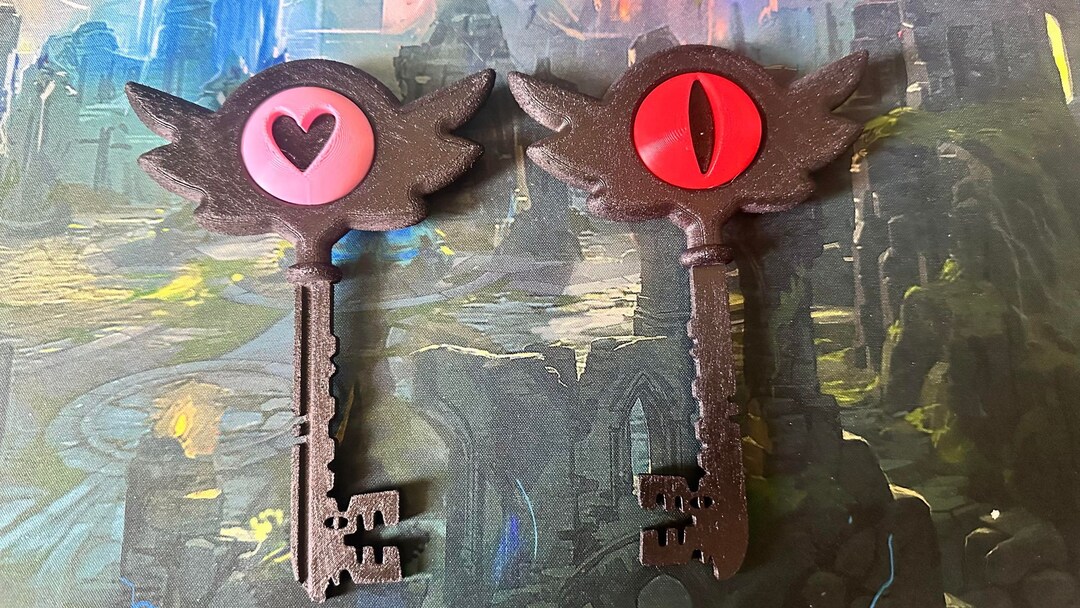Fan Inspired 3D Printed Hazbin Hotel Key - Etsy