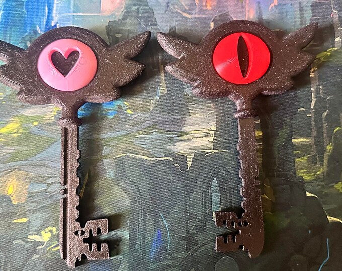 Fan Inspired 3D Printed Hazbin Hotel Key - Etsy