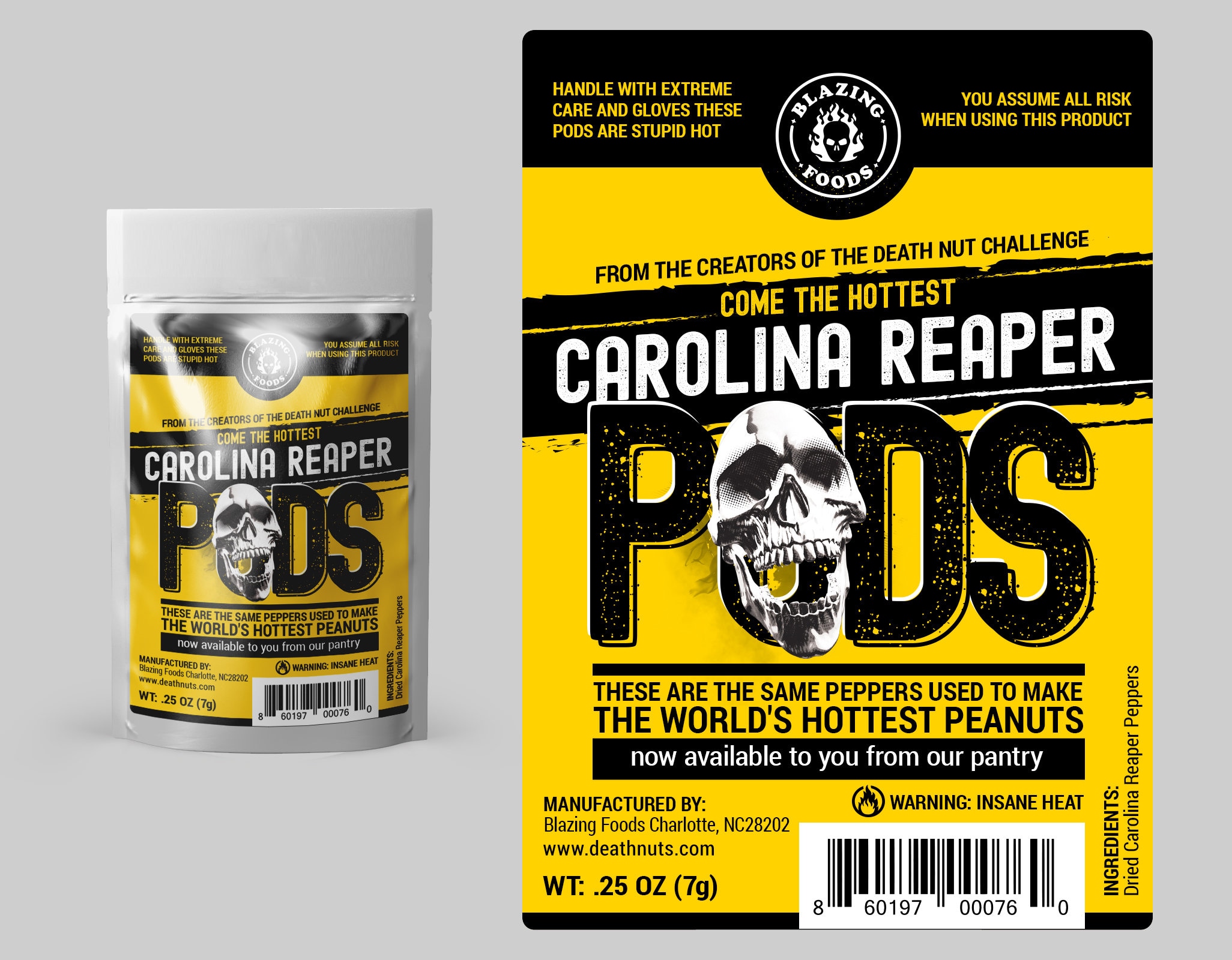 The Death Nut Challenge Version 2.0 Gift Set for the Hot Sauce - Etsy