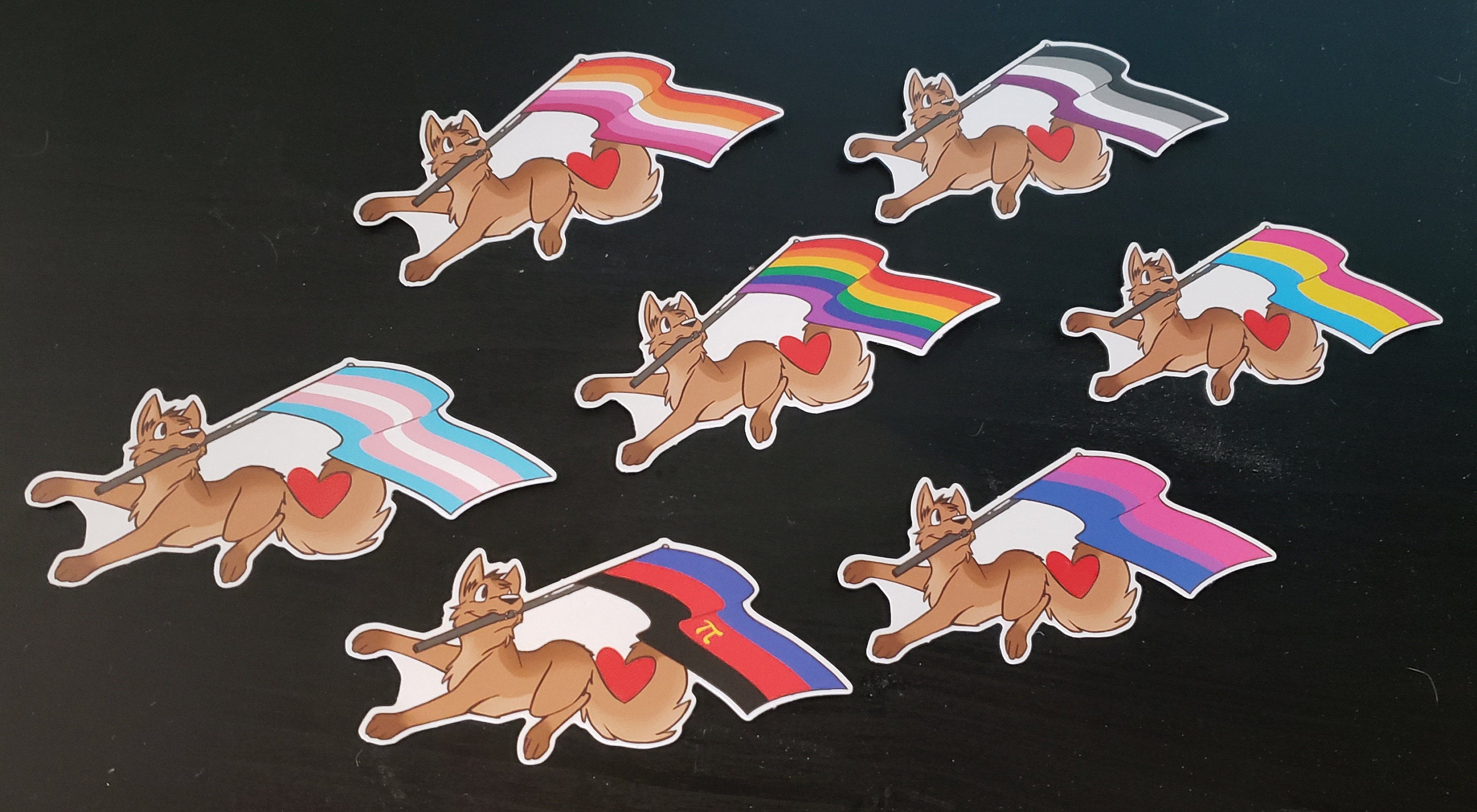 Pride Wolf Stickers | Etsy