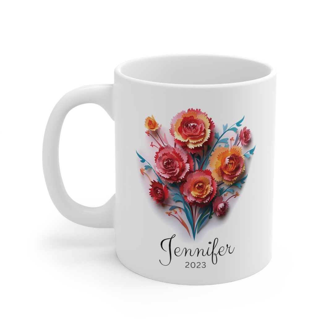 Birth Month Flower Mug-birth Flower Cup-coffee Cup-tea Cup-hot Cocoa ...