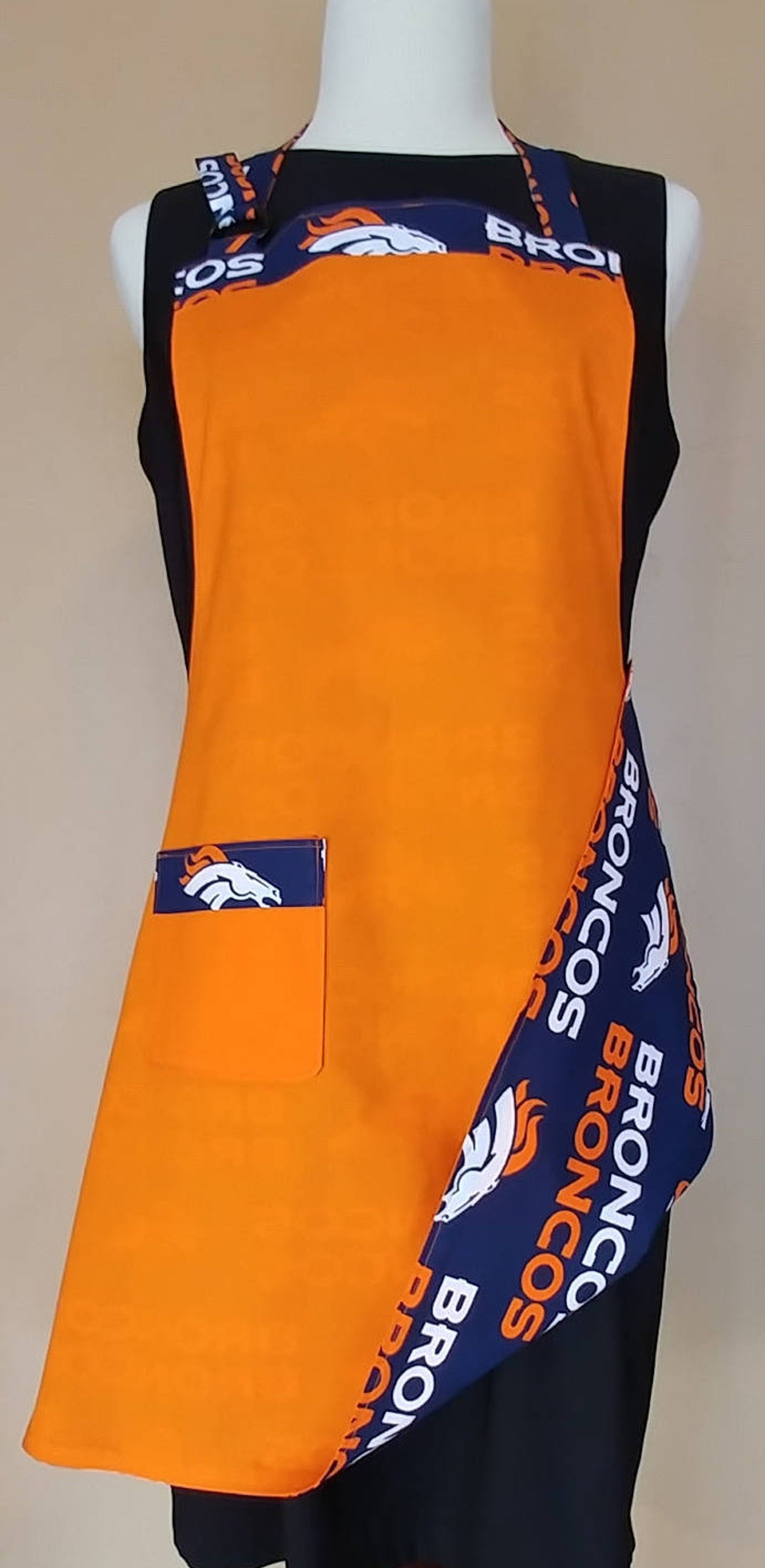 NFL Sport Reversible Unisex Full Apron With Broncos Team Logo, BBQ ...