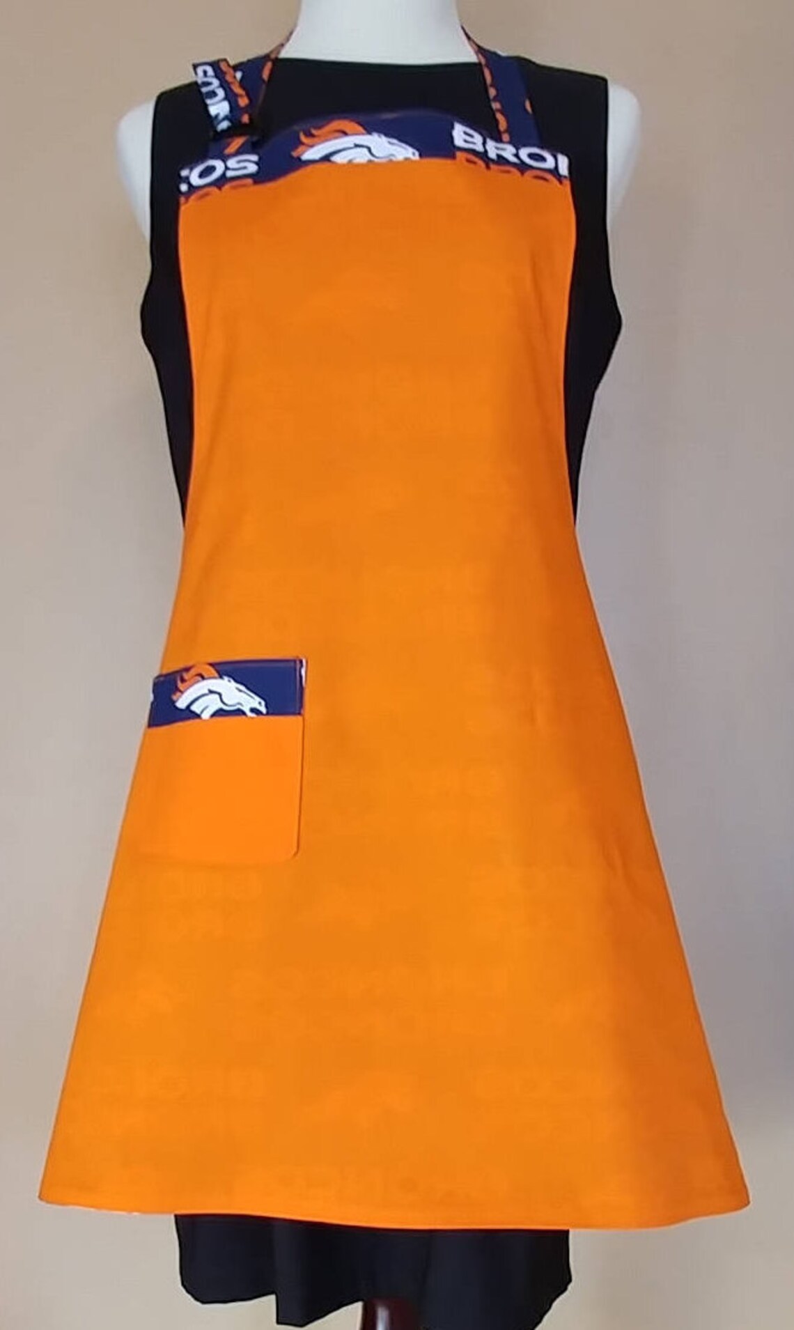 NFL Sport Reversible Unisex Full Apron With Broncos Team Logo, BBQ ...