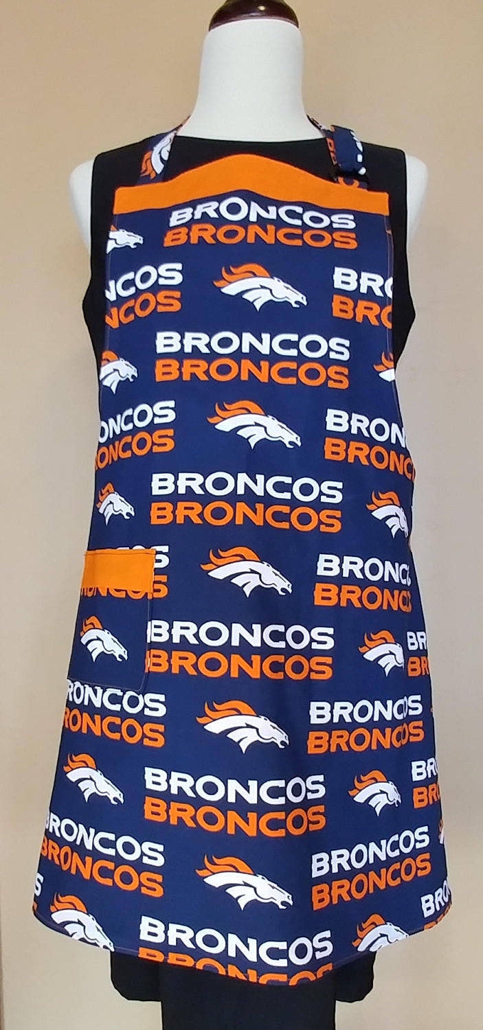 NFL Sport Reversible Unisex Full Apron With Broncos Team Logo, BBQ ...