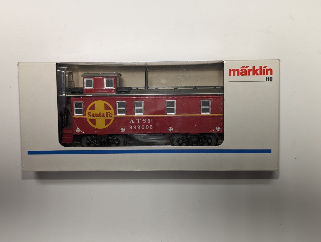 Vintage Marklin 4777 HO Scale ATSF Caboose, Mint in Box - Etsy