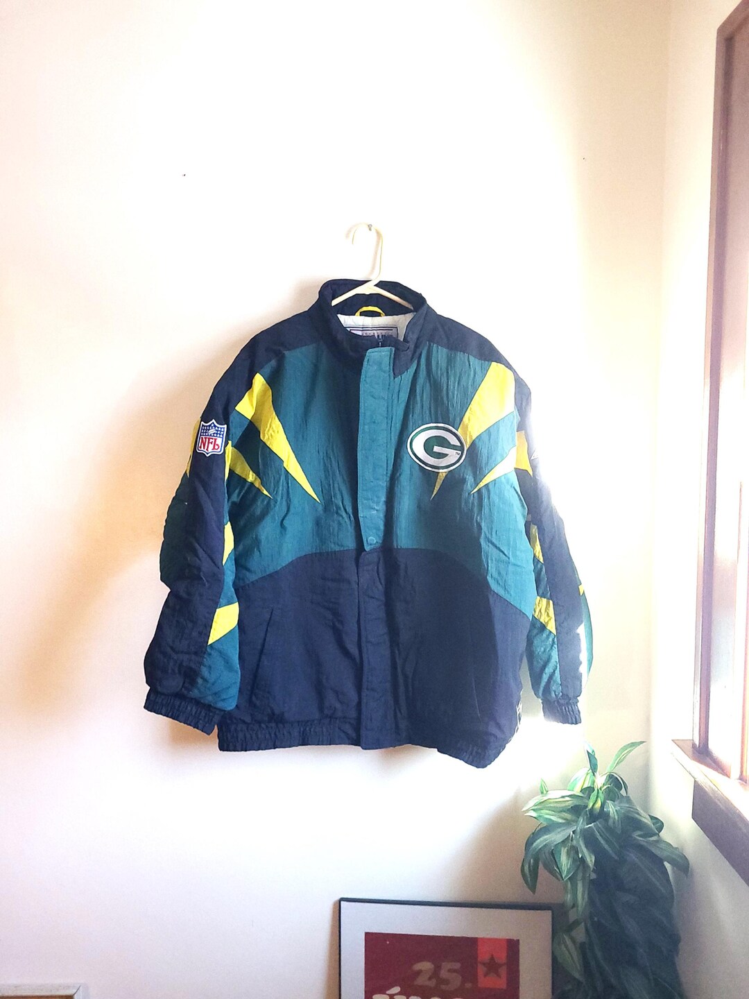 Vintage 1990's Green Bay Packers Proline Starter Insulated Jacket Coat ...