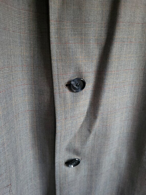 Vintage 1960's Plaid Blue Overcoat Jacket / Men's M /… - Gem