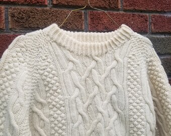 Vintage Irish Fisherman Sweater - Etsy