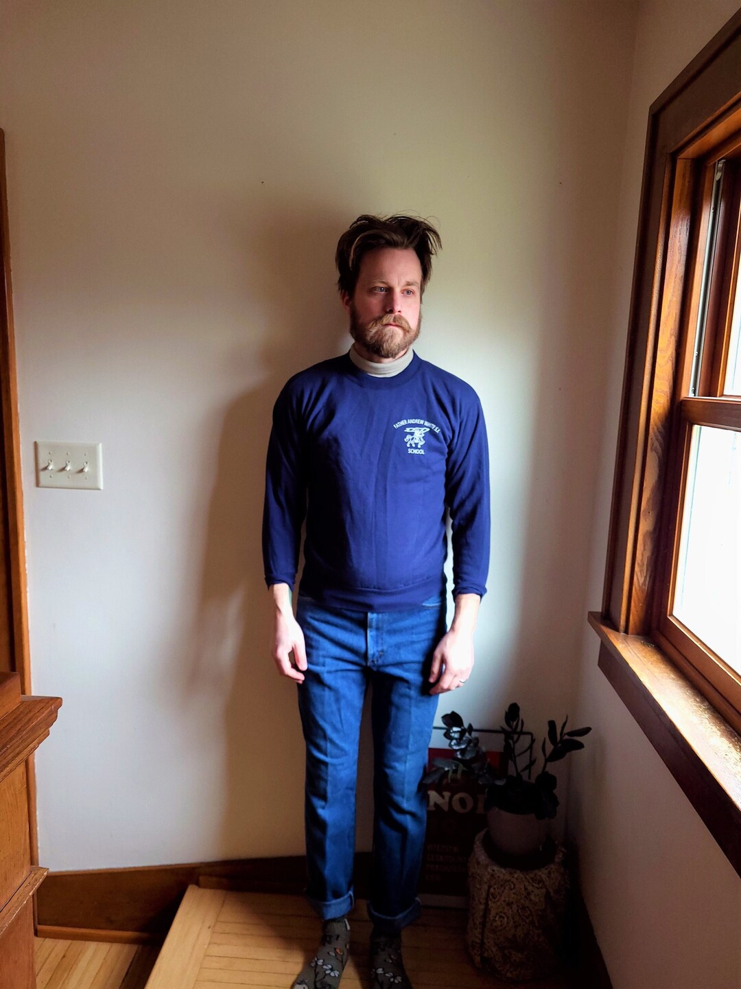 Vintage 1990's Hanes Comfort Blend Pullover Sweatshirt / University ...