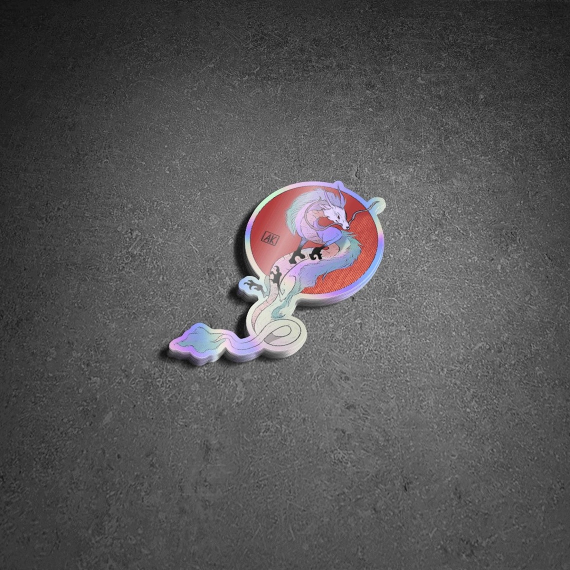 Holographic Haku Sticker Anime Sticker Japanese Dragon - Etsy