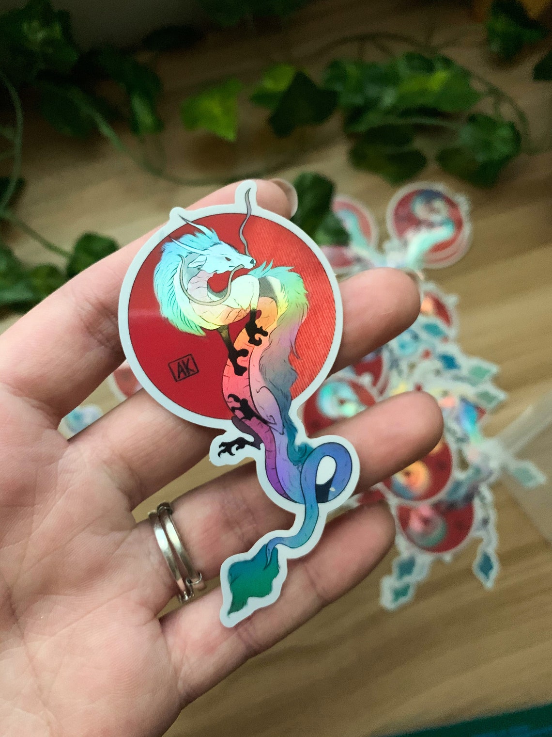 Holographic Haku Sticker Anime Sticker Japanese Dragon - Etsy