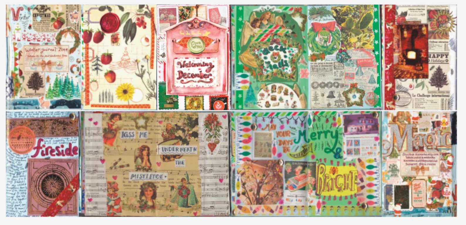 Christmas Zine VOL 01 Winter Art Journal Zine Creative - Etsy UK