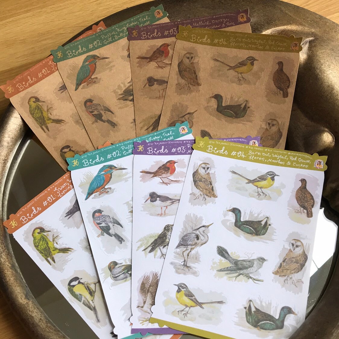Vintage Bird Stickers Bird Sticker Sheet Wildlife Stickers | Etsy
