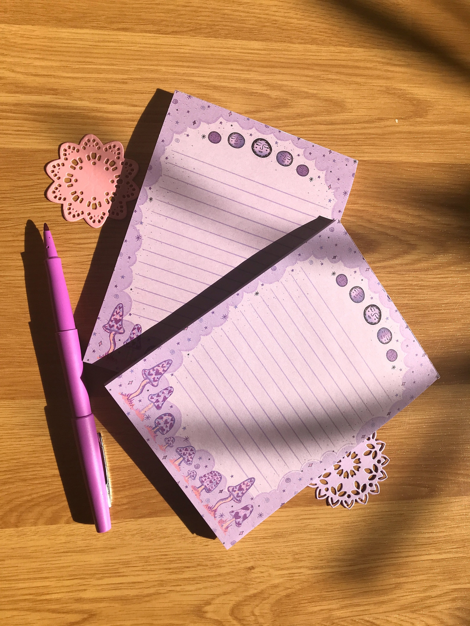 Enchanted Notepad Moon Phases Paper Notepad magic Notepad - Etsy
