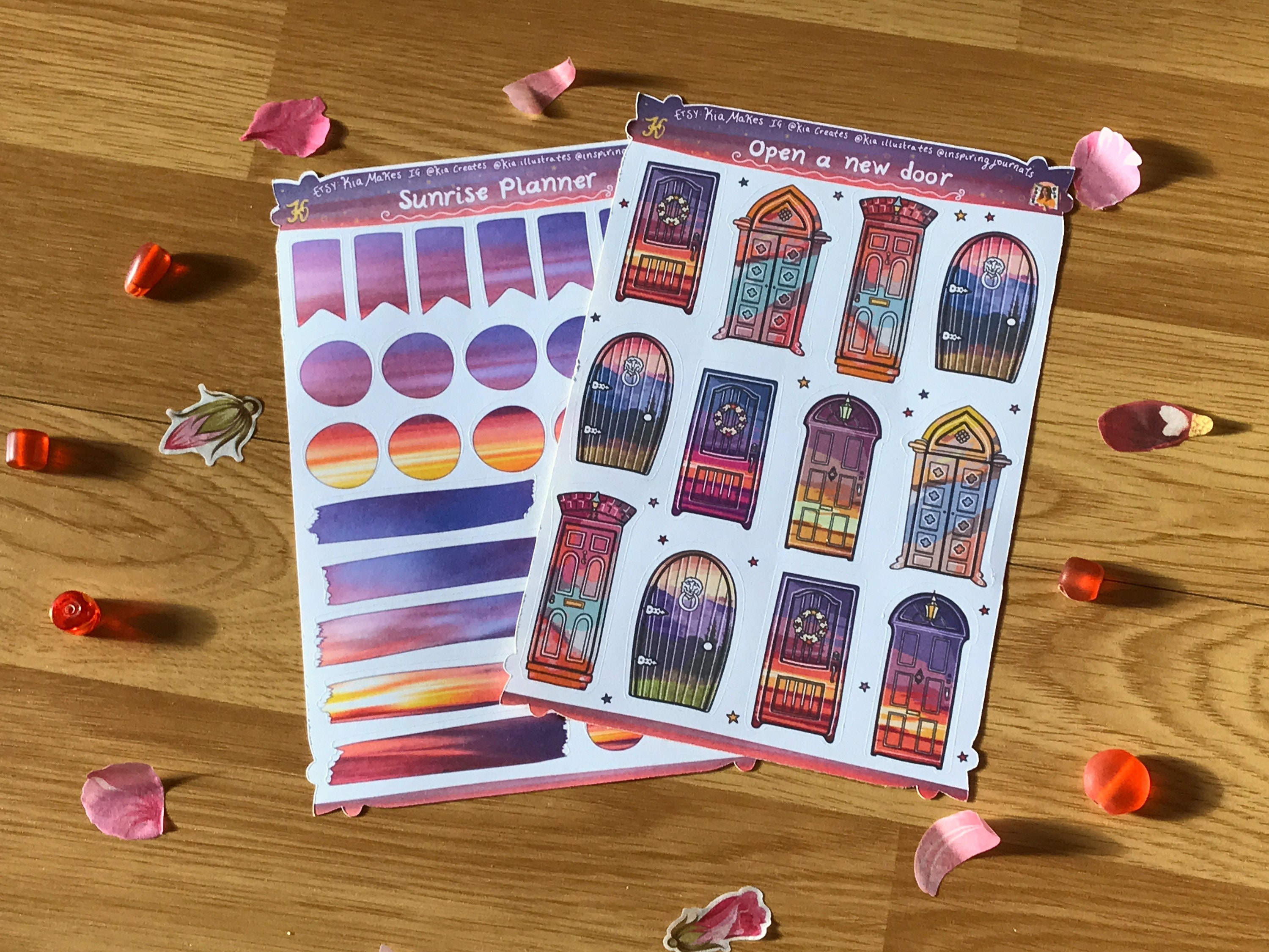 Sunrise Planner Stickers Sunrise and Sunset Stickers - Etsy Canada