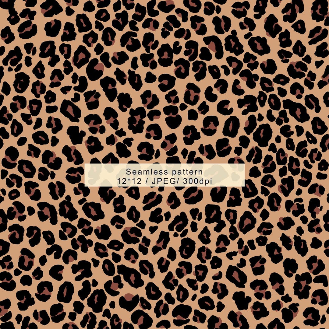 Leopard Print Digital Paper, Animal Print Background,chic Fashion ...
