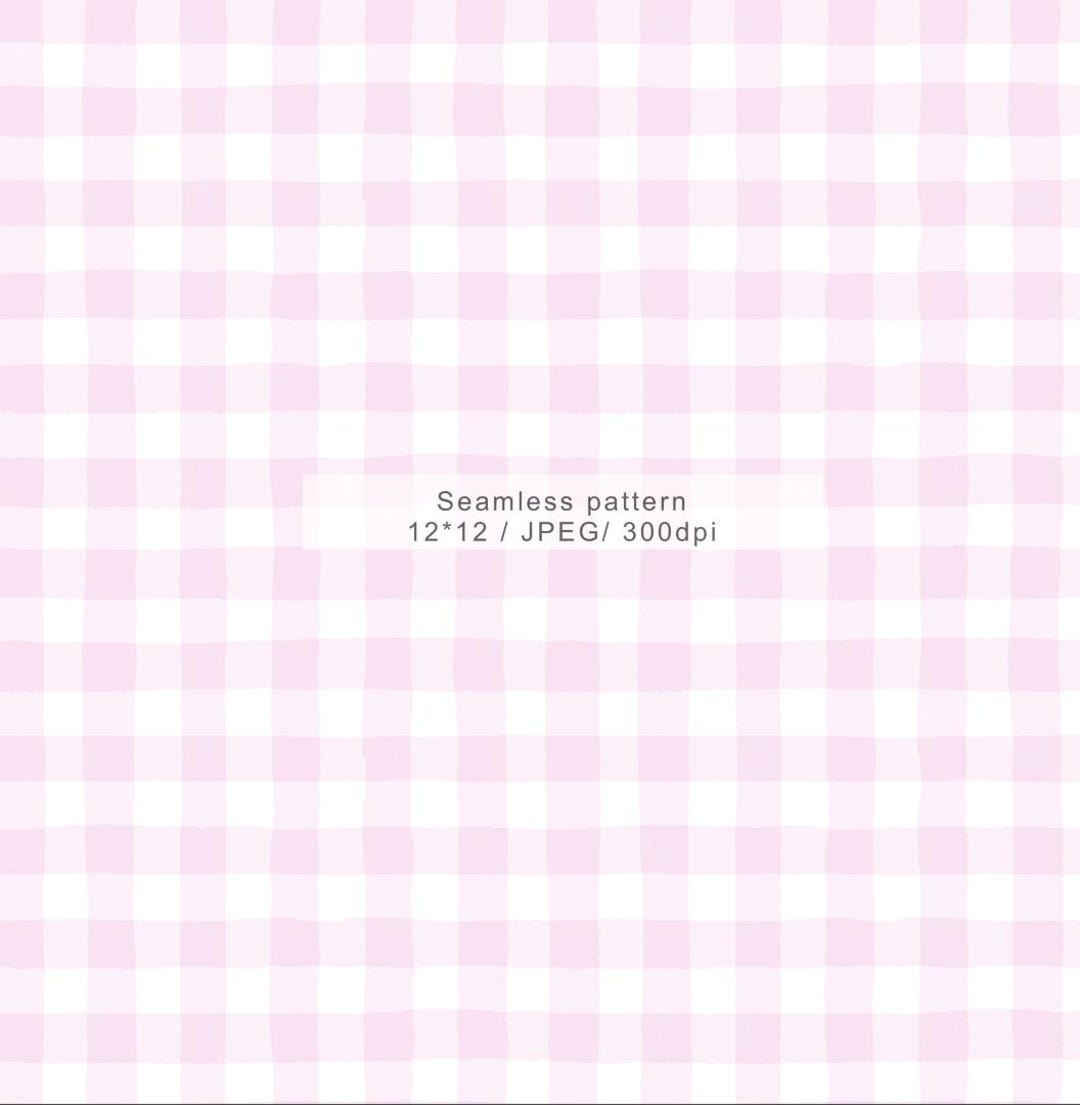 Pink Watercolor Gingham Seamless Pattern ,checkered Digital Paper ...