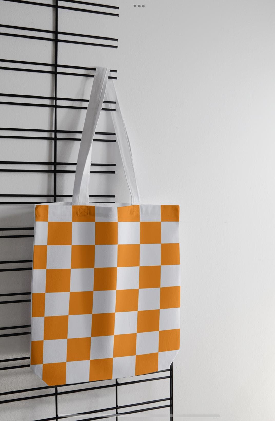 Orange and White Checkered Pattern Digital Paper ,orange Checkered ...
