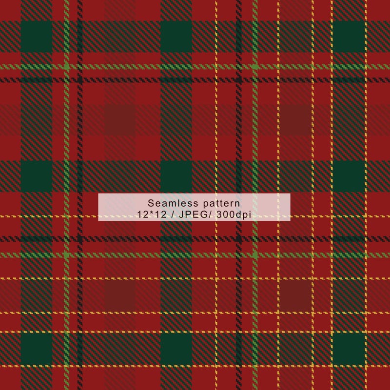 Plaid Christmas Wrapping Paper - Etsy