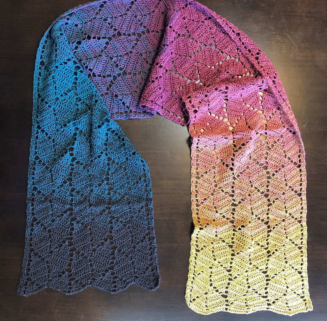 Liula Crocheted Scarf - Etsy