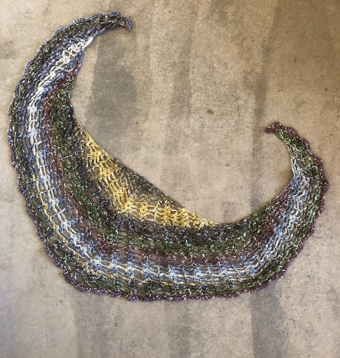 Crocheted Triangle Wrap - Etsy