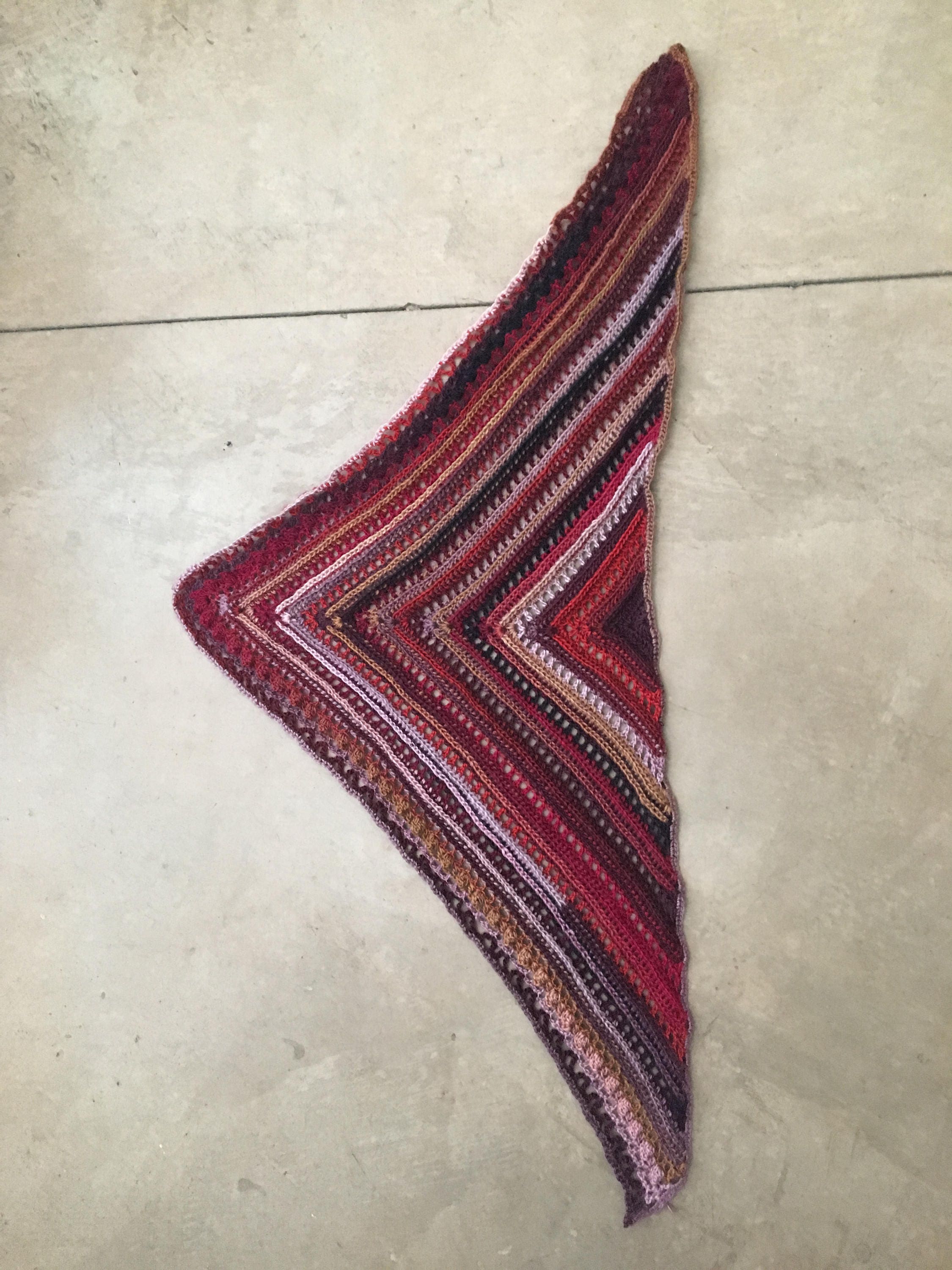 Crocheted Triangle Scarf - Etsy