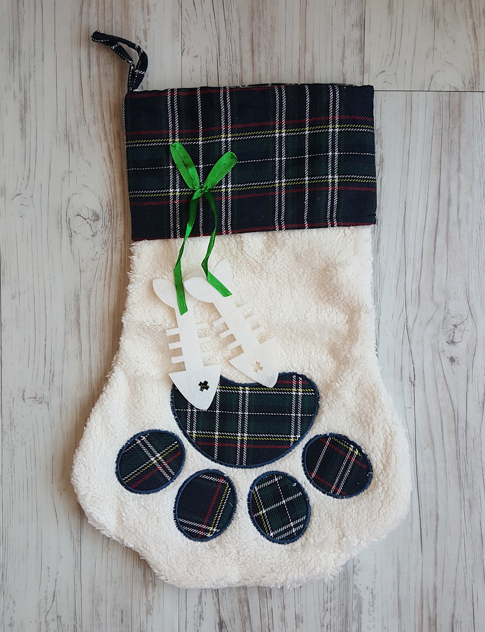 Personalized Cat & Dog Stockings for Christmas Dog Paw | Etsy