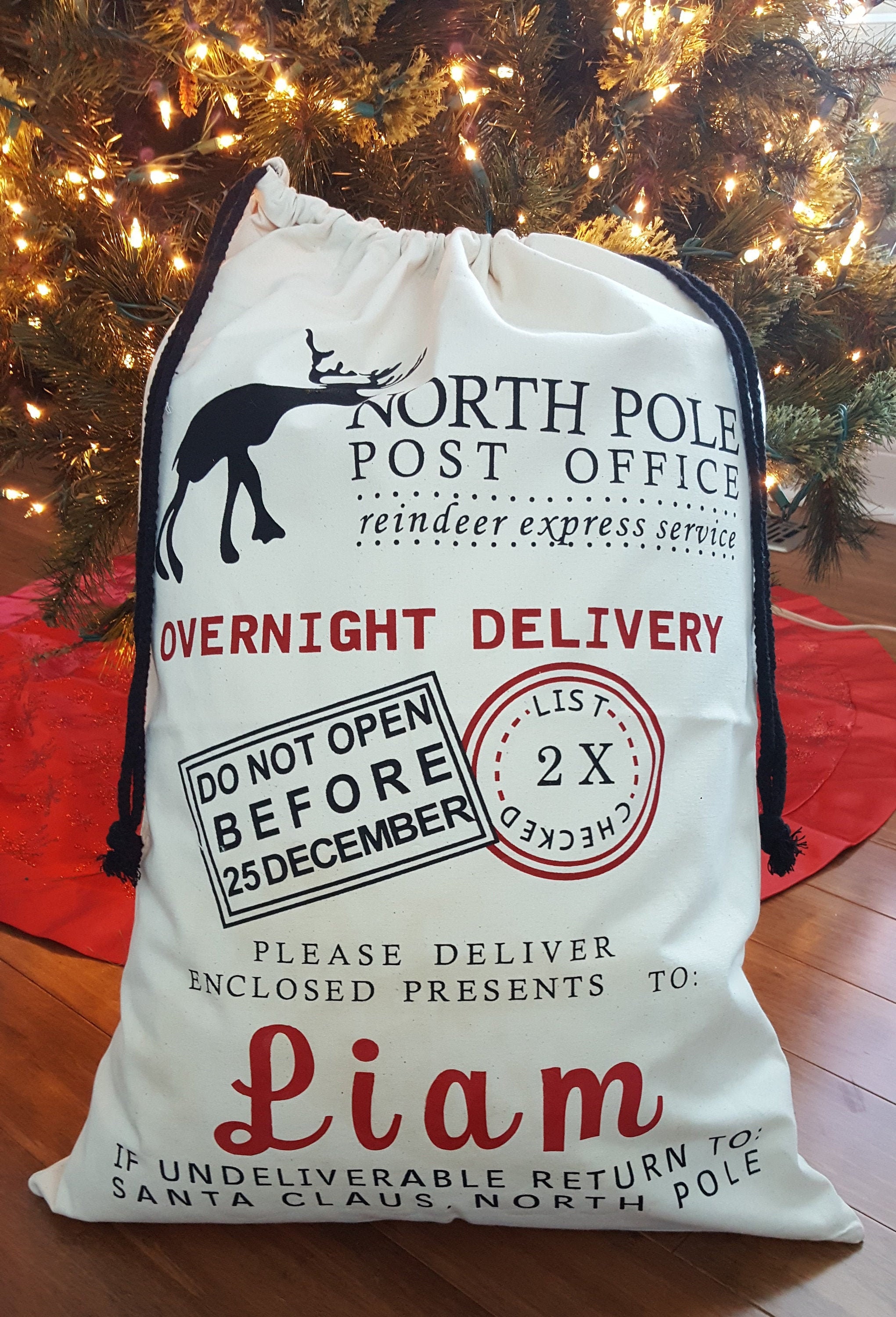 Santa Sacks Santa Sack Christmas Gift Christmas Decoration - Etsy